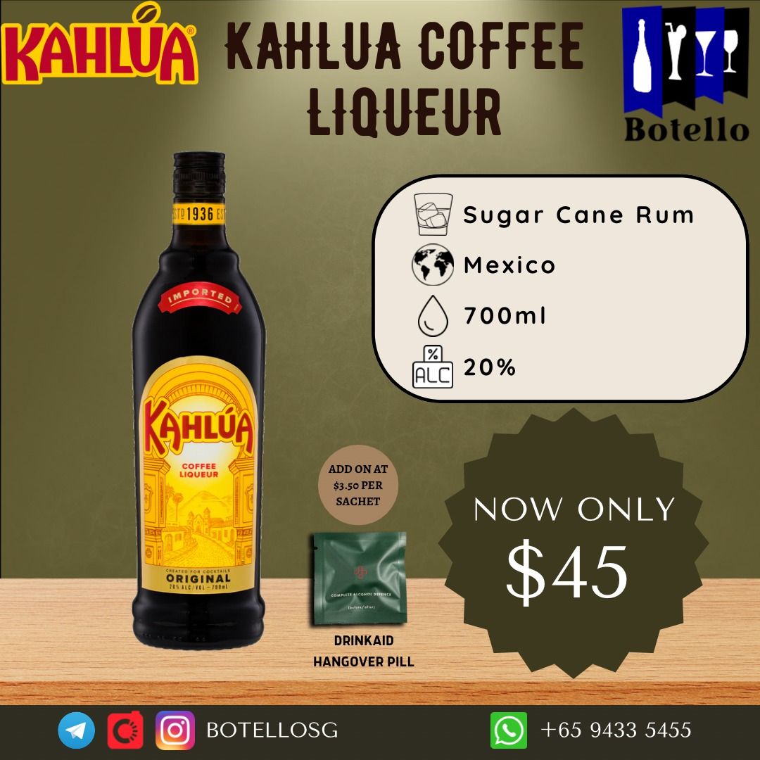 Kahlua Coffee Liqueur / 700ml / Same Day Alcohol Delivery / Wholesale ...