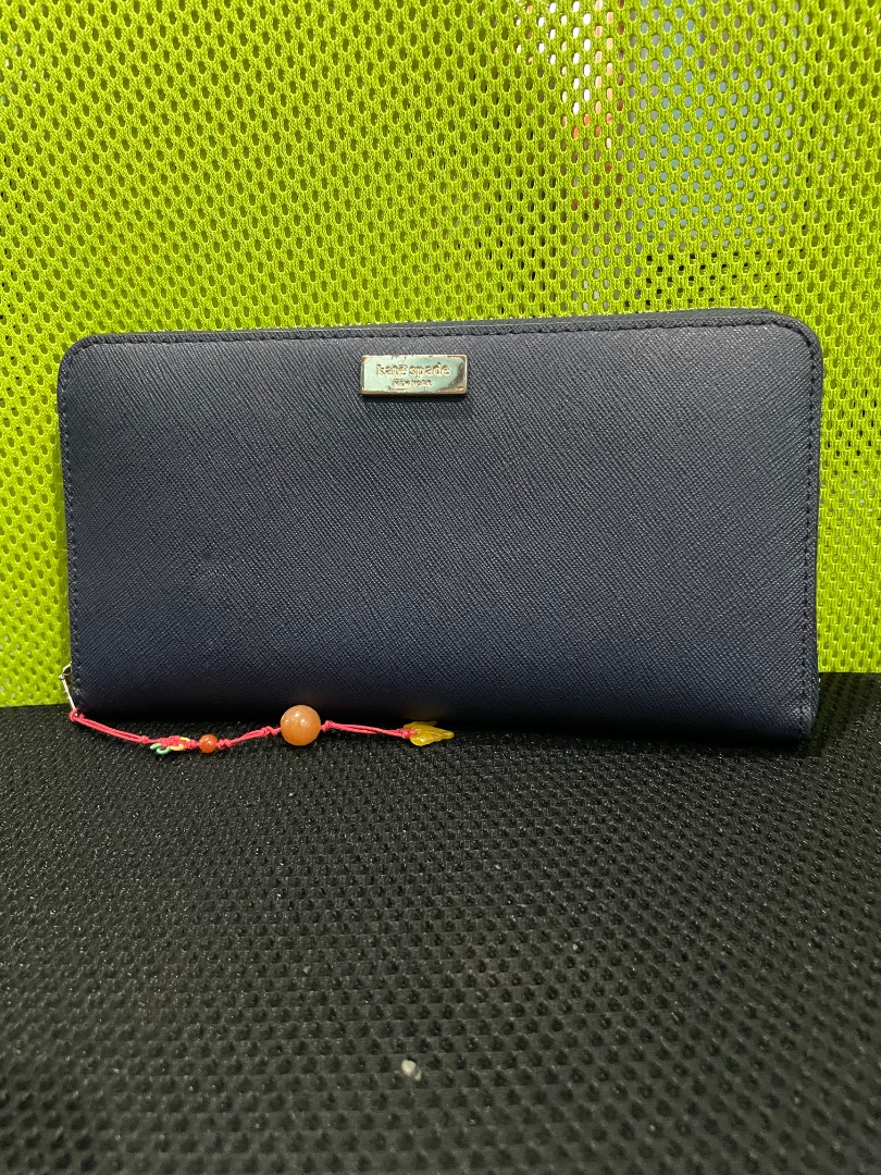 Kate Spade Neda Laurel Way Saffiano Leather Wallet Navy, Luxury, Bags ...