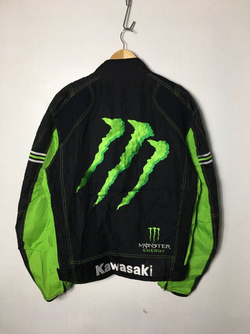 Kawasaki X Monster Moto Racing Jacket, Men's Fashion, Coats, Jackets ...