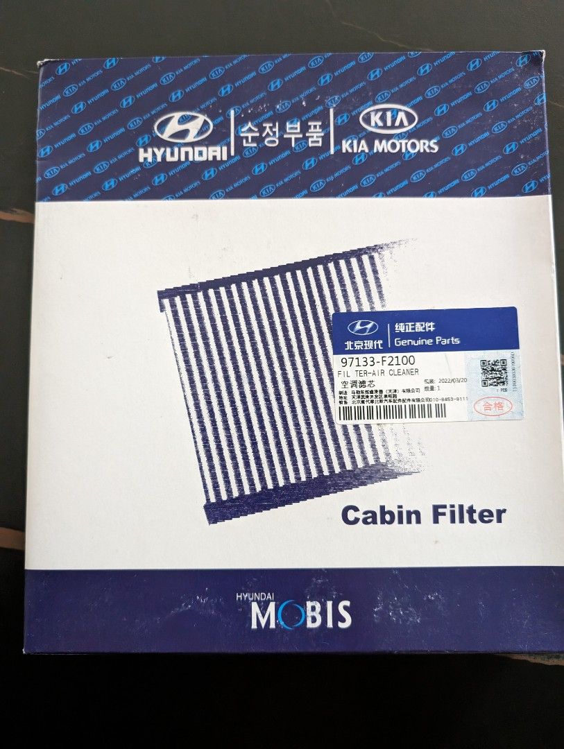 Kia Cerato Air Con filter, Car Accessories, Accessories on Carousell