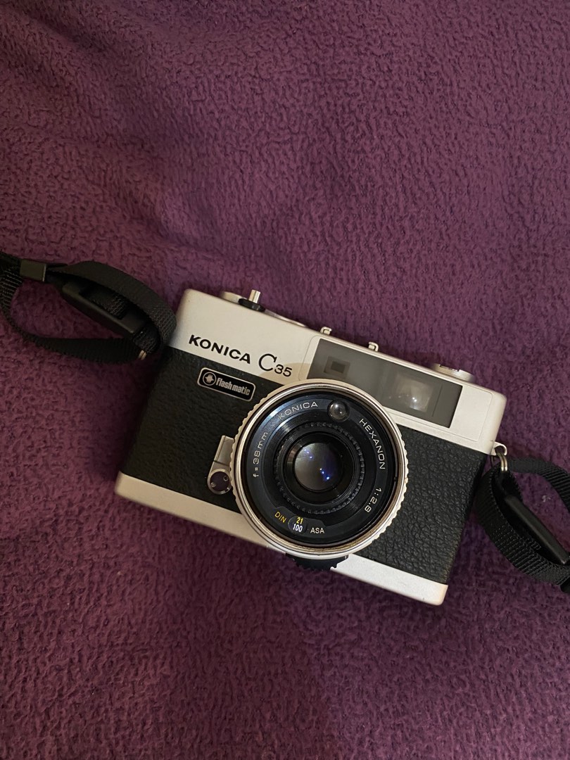 Konica C35 Film Camera, Photography, Cameras on Carousell