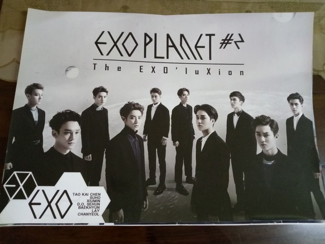 KPOP PRELOVED EXO Group Posters (Made from Korea), Hobbies & Toys ...