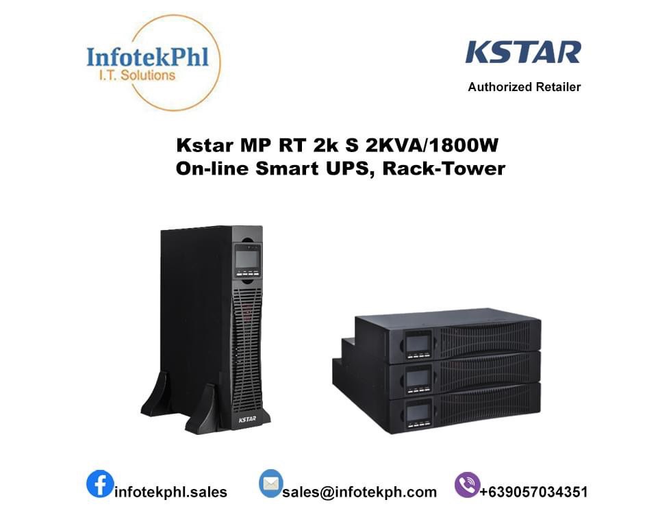 Kstar MP RT 2k S 2KVA/1800W On-line Smart UPS, Rack-Tower, Computers ...