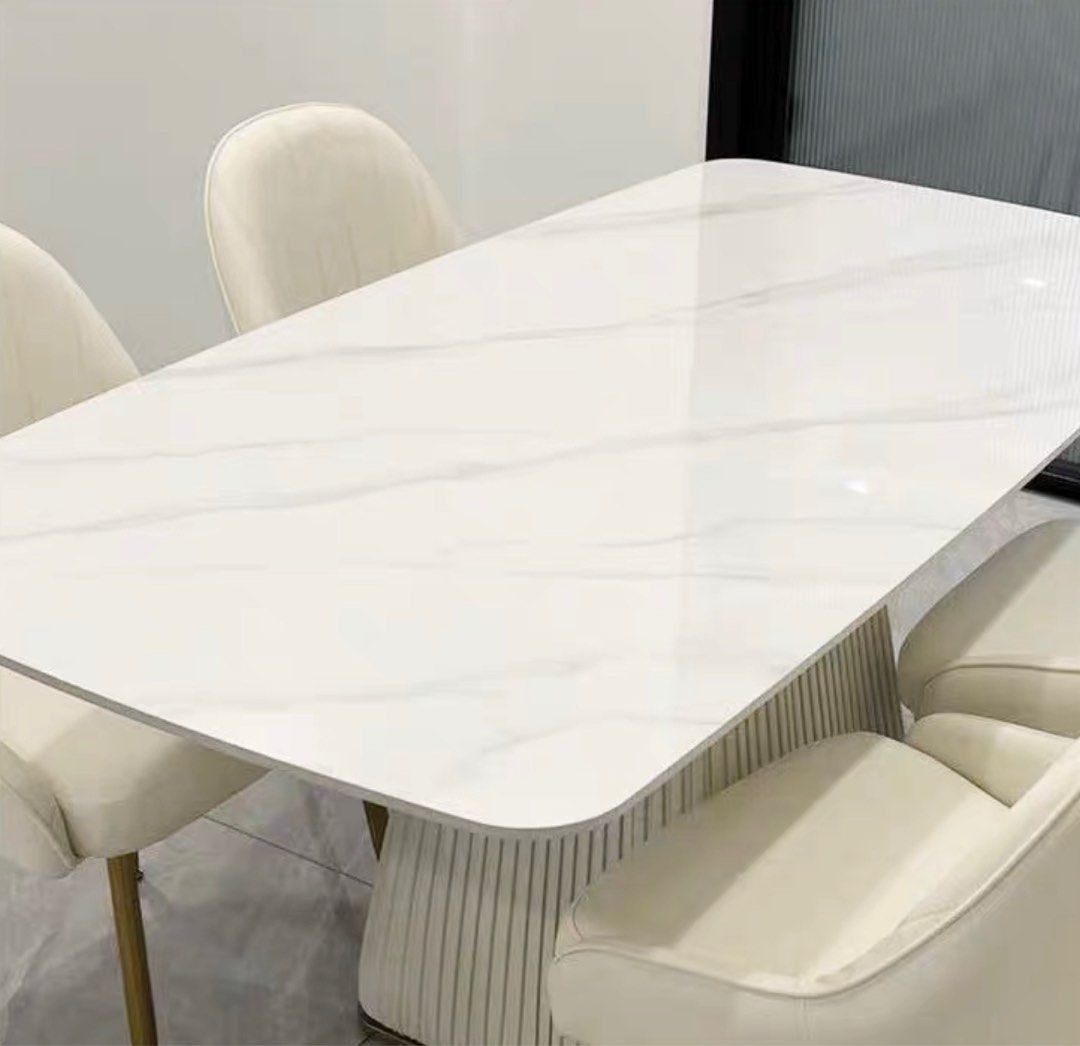 KUMAR Modern Sintered Stone Dining Table, Furniture & Home Living ...