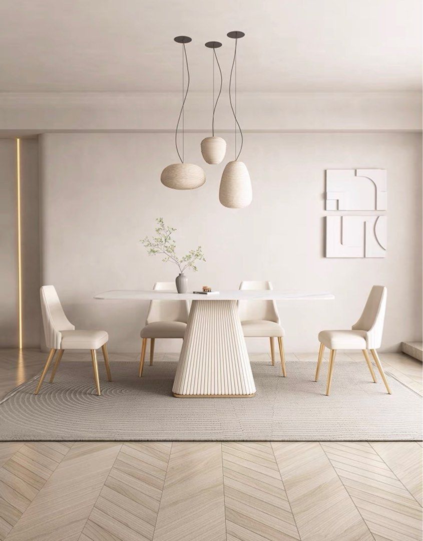 KUMAR Modern Sintered Stone Dining Table, Furniture & Home Living ...