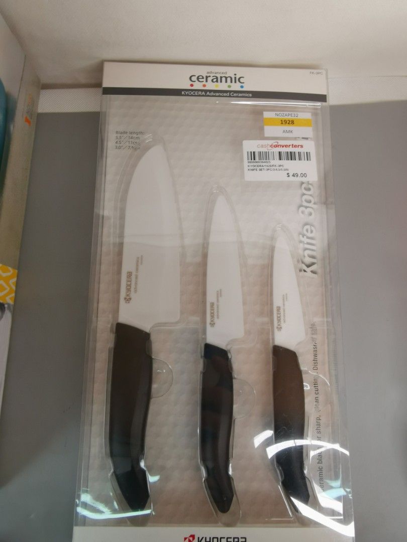 KYOCERA CERAMIC KNIFE SET, Furniture & Home Living, Kitchenware ...