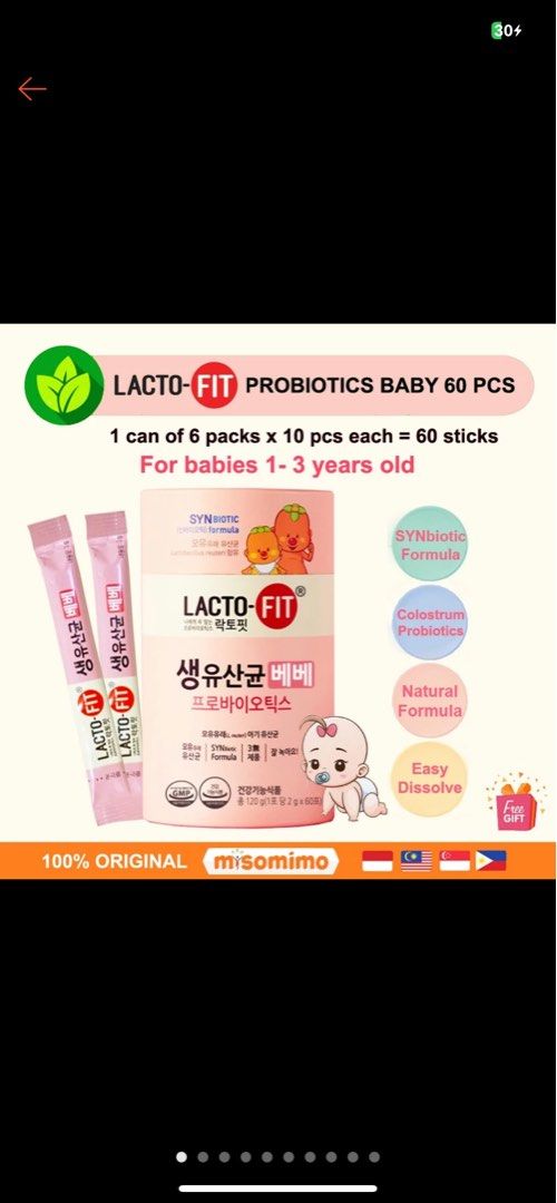 LACTO FIT Probiotics ( baby ), Health & Nutrition, Medical Supplies ...