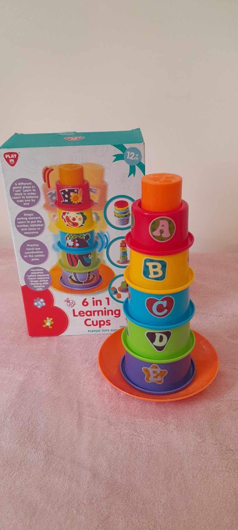 Learning Cups for Infants, Babies & Kids, Infant Playtime on Carousell