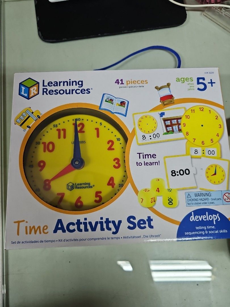 Learning Resources - Time Activity Set, Hobbies & Toys, Toys & Games on ...