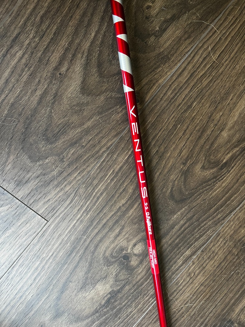 Left Handed Taylormade Fujikura Ventus Red Driver Shaft 5-S Stiff Flex ...