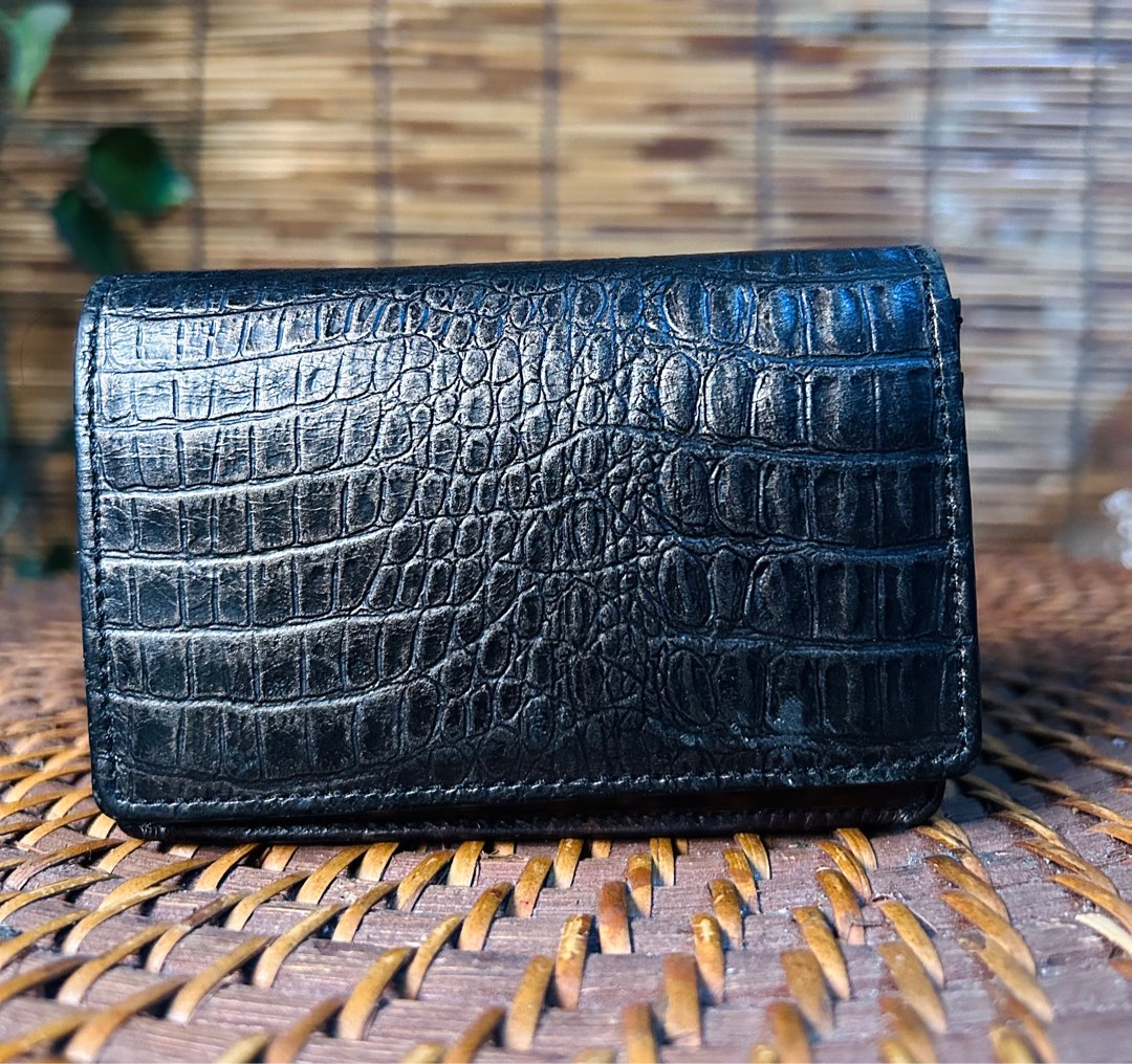 LIN - KU GENUINE LEATHER card WALLET, Luxury, Bags & Wallets on Carousell