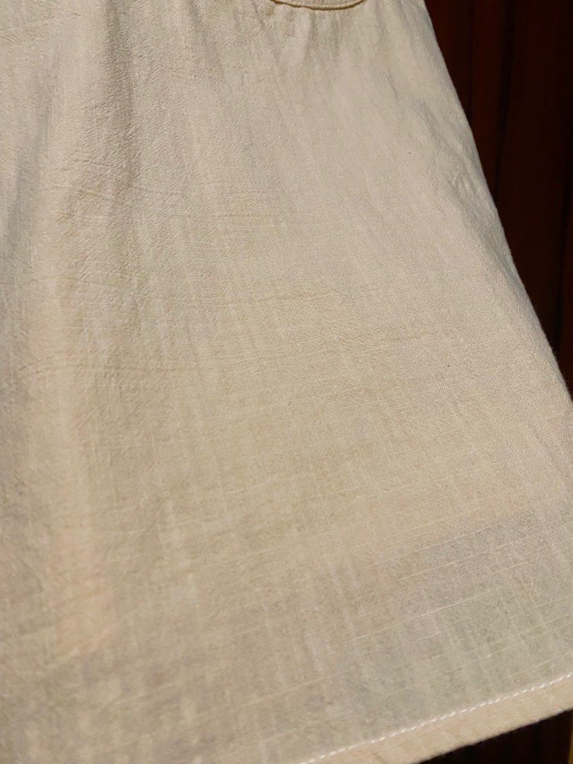 Linen light yellow tank top, Women's Fashion, Tops, Sleeveless on Carousell