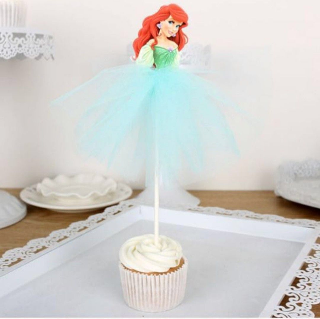 Little Mermaid Ariel Happy Birthday Cake Topper Decoration Disney ...