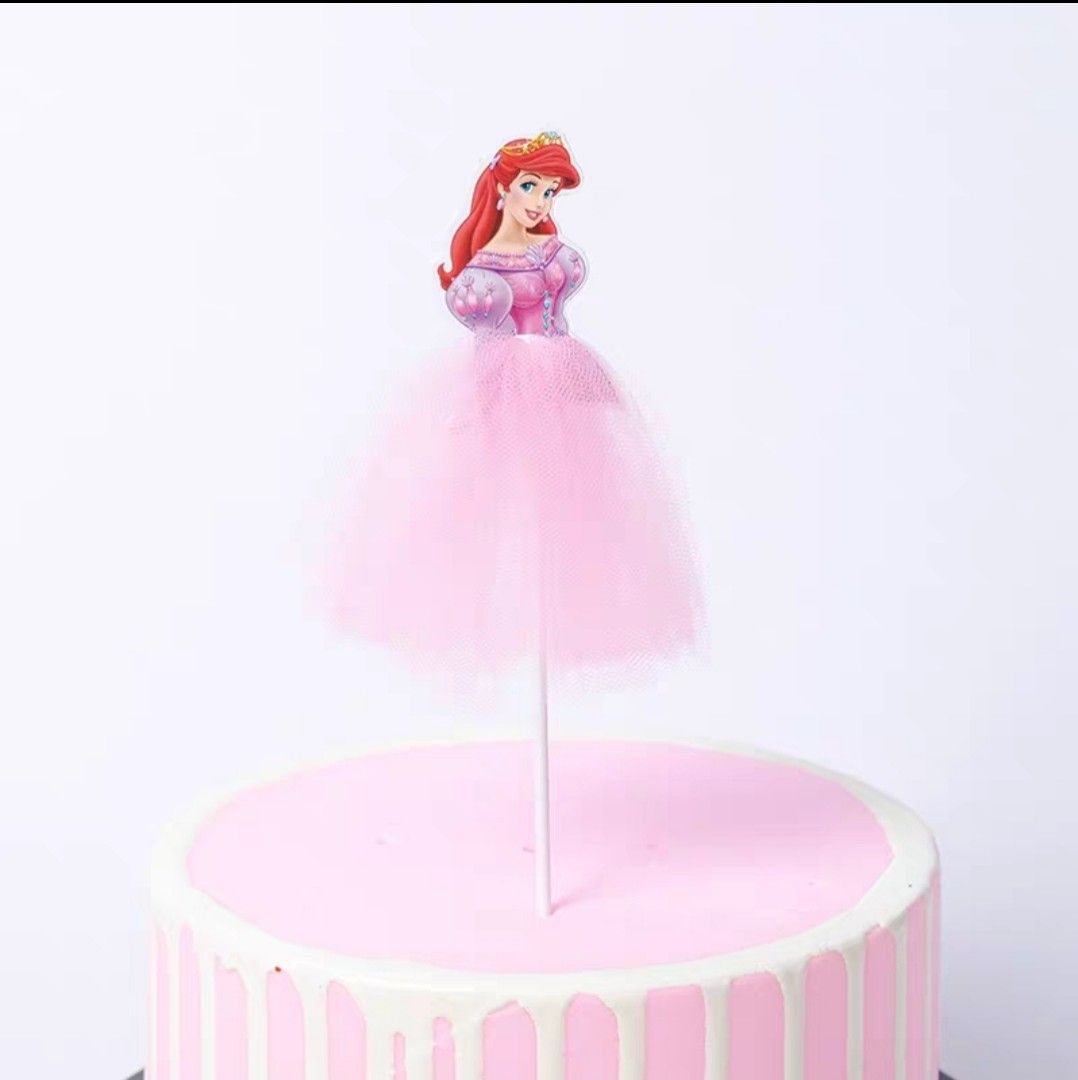 Little Mermaid Ariel Happy Birthday Cake Topper Decoration Disney ...