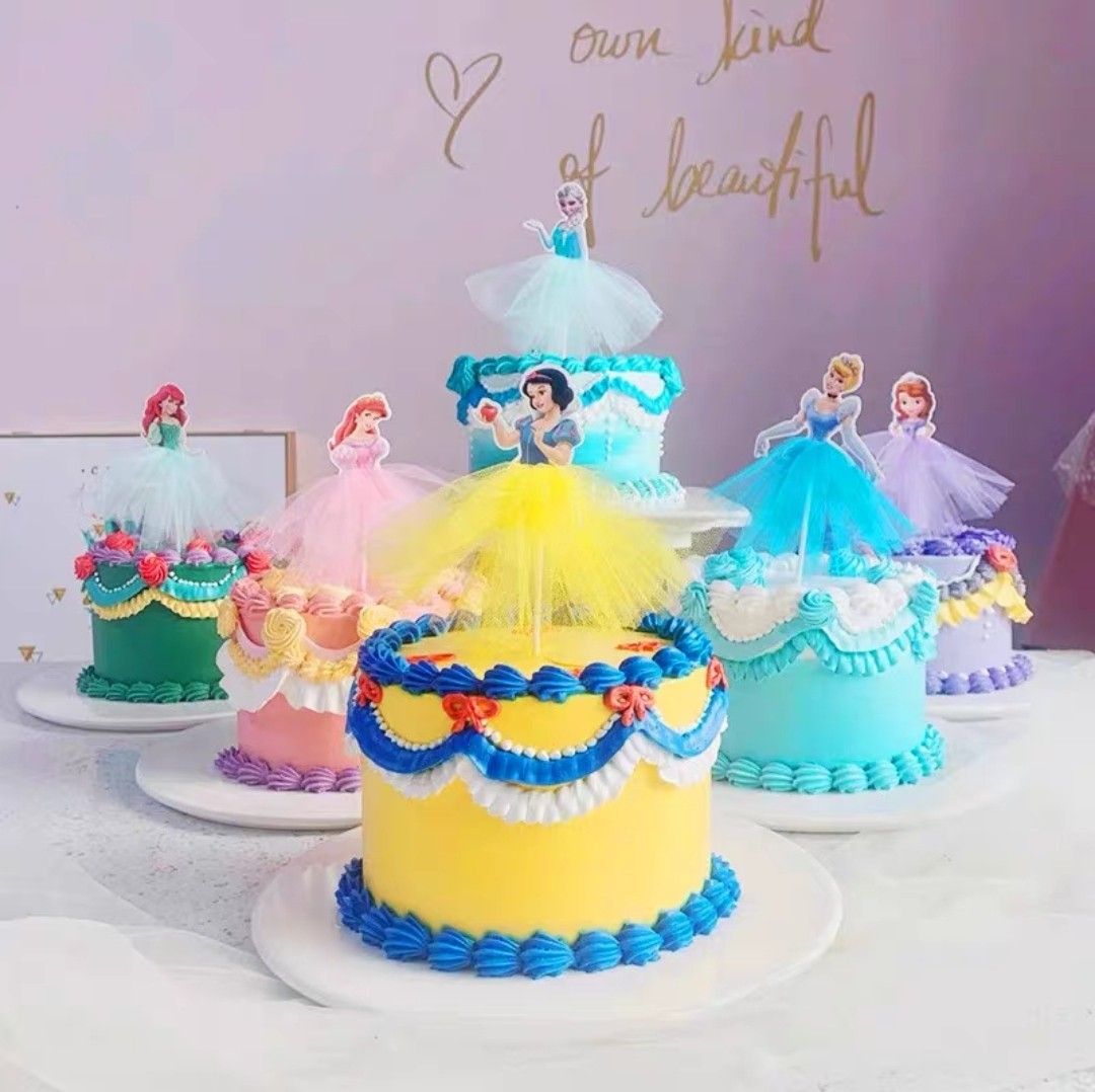 Little Mermaid Ariel Happy Birthday Cake Topper Decoration Disney ...