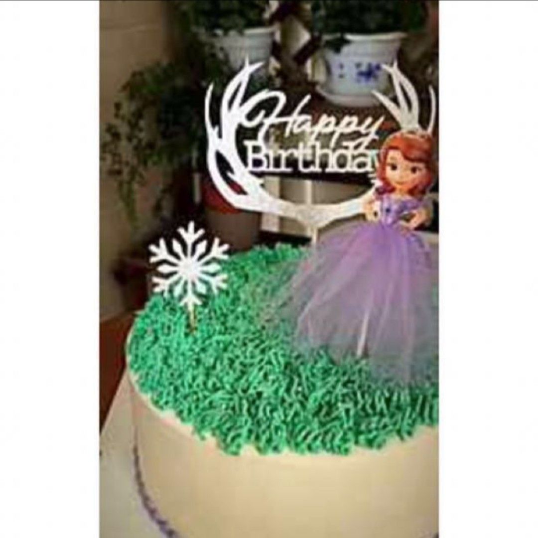 Little Mermaid Ariel Happy Birthday Cake Topper Decoration Disney ...