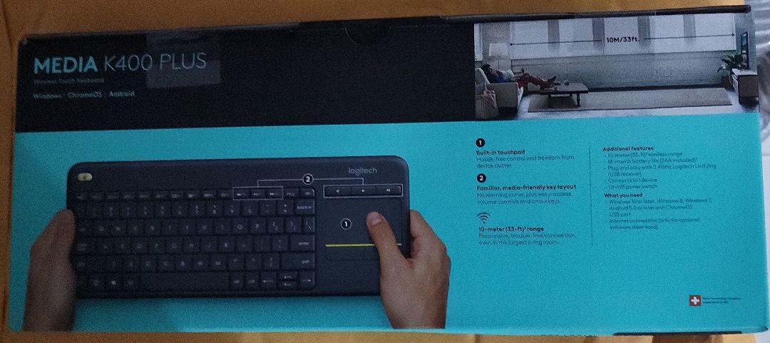 Logitech Media K400 Plus Wireless Keyboard, Computers & Tech, Parts ...