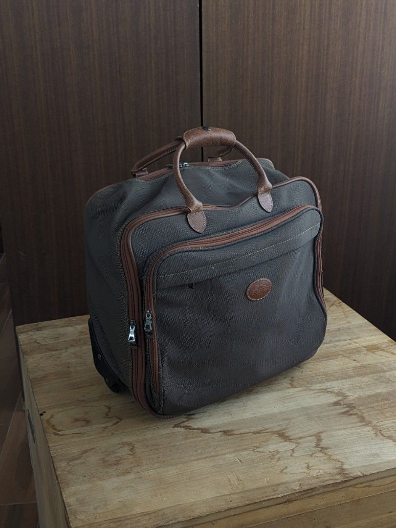 LONGCHAMP VINTAGE TROLLEY LUGGAGE TRAVEL BAG, Luxury, Bags & Wallets on ...