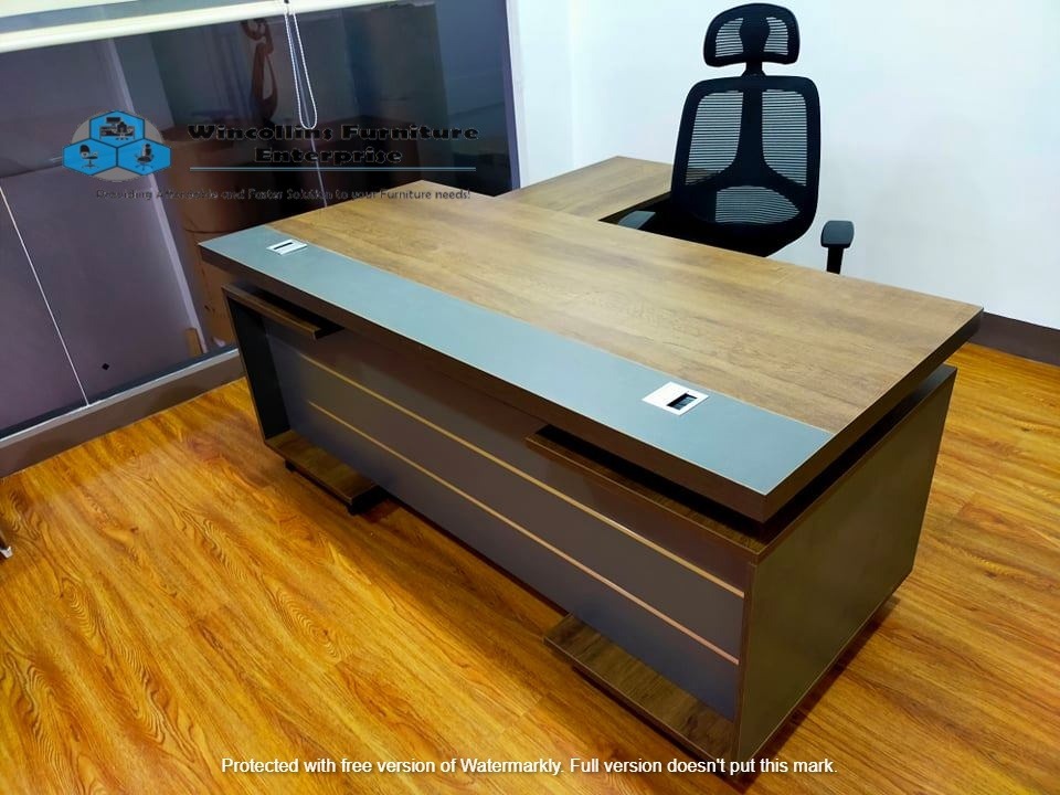 L-Shape Executive Table/Office Table/Office Furniture, Furniture & Home ...