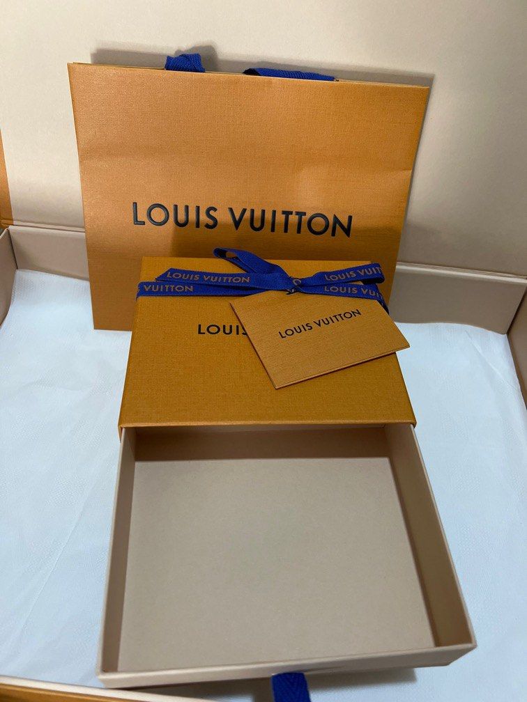 Lv wallet box and paper bag., Luxury, Bags & Wallets on Carousell