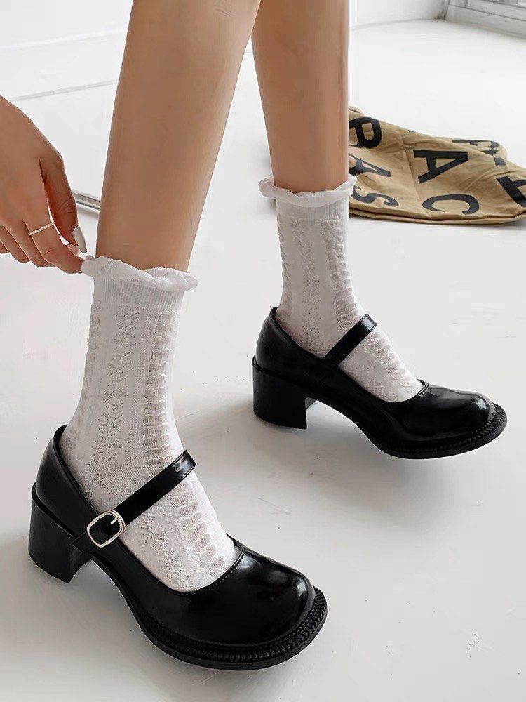 Mary Jane Shoes, Women's Fashion, Footwear, Heels on Carousell