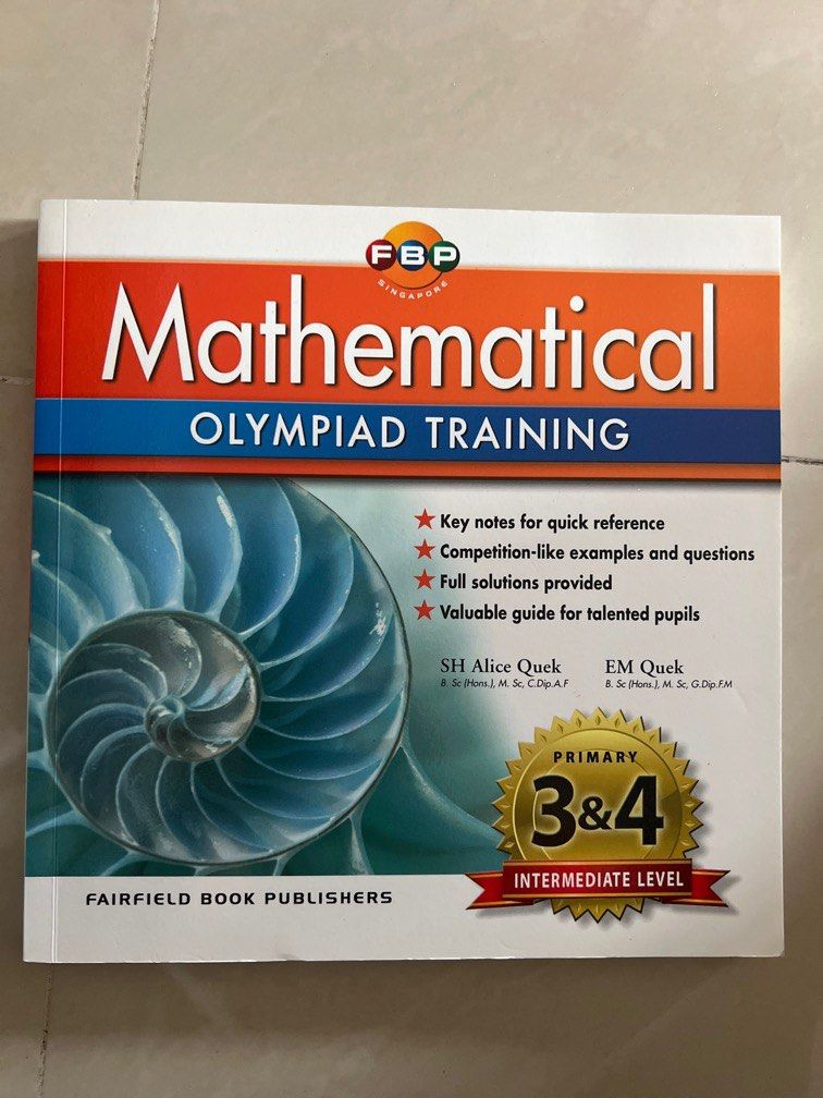 Mathematical Olympiad training primary 3 and 4 intermediate level, Hobbies & Toys, Books ...