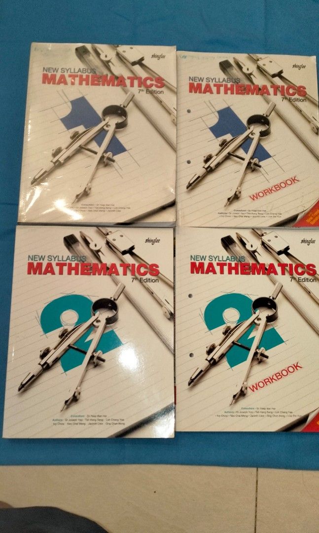 Mathematics 7th edition 1 and 2 workbook and textbook, Hobbies & Toys ...