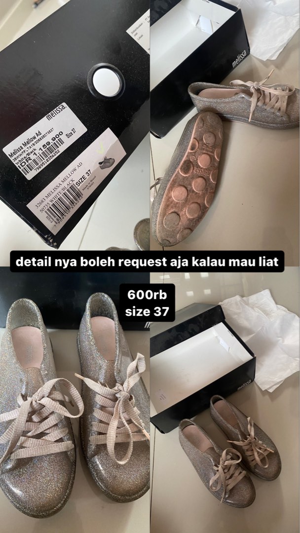 Melissa Mellow Ad / Sepatu Melissa, Fesyen Wanita, Sepatu di Carousell