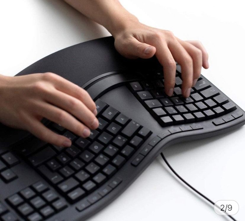 Microsoft Ergonomic Desktop Wired Keyboard for home and office use ...