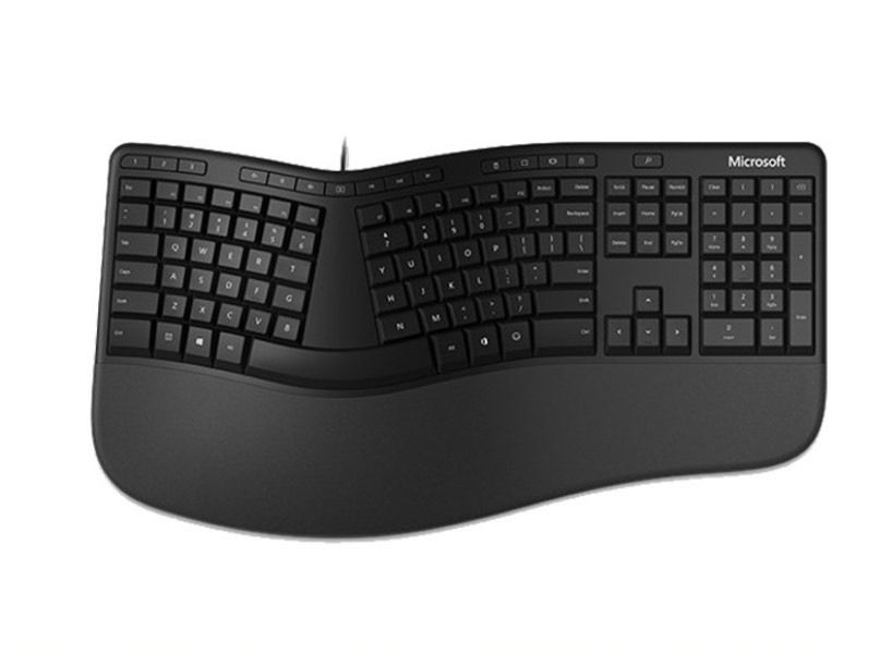 Microsoft Ergonomic Desktop Wired Keyboard for home and office use ...