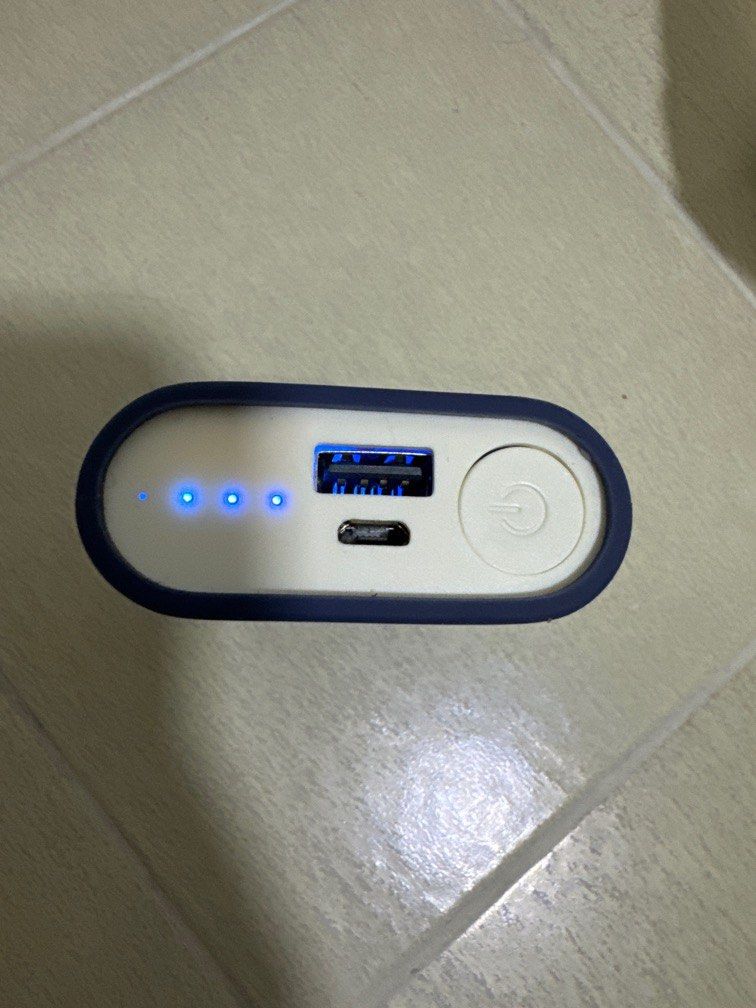 Miniso portable charger 5000mah silver, Mobile Phones & Gadgets, Mobile ...