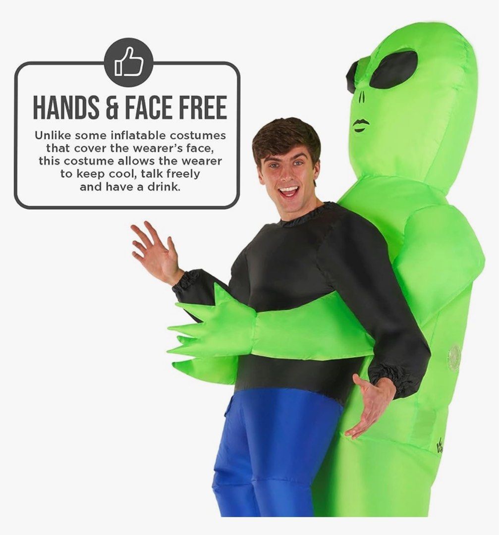 Morph Alien Costume Men, Alien Inflatable Costume for Adult, Adult ...