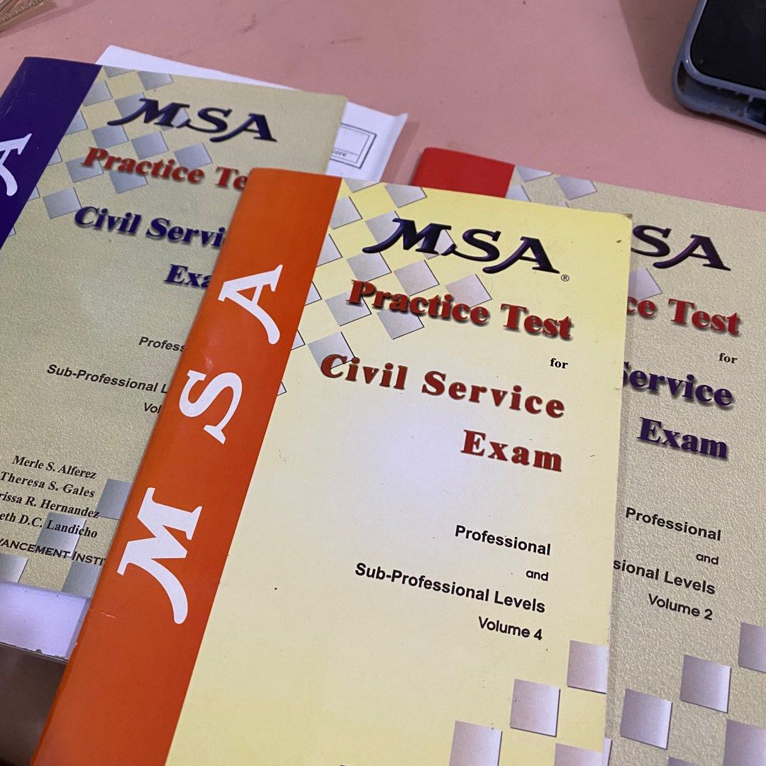 MSA Civil Service Exam Reviewer, Hobbies & Toys, Books & Magazines ...