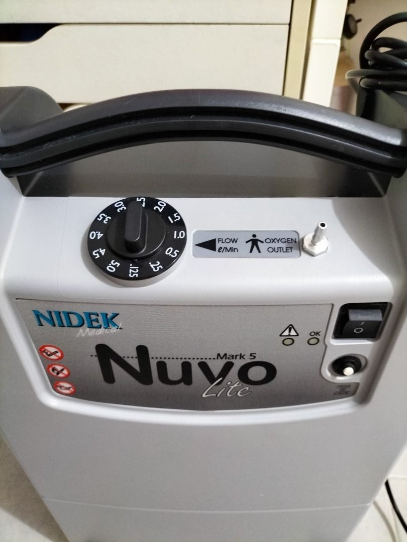 Nidek Nuvo Lite Mark 5 Oxygen Concentrator, Health & Nutrition, Medical Supplies & Tools on ...