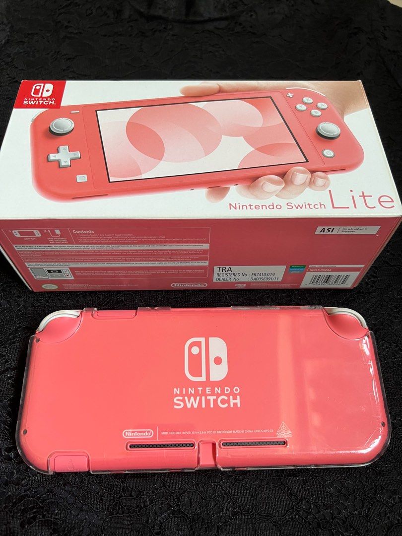 Nintendo Switch Lite( Coral Pink ), Video Gaming, Video Game Consoles ...