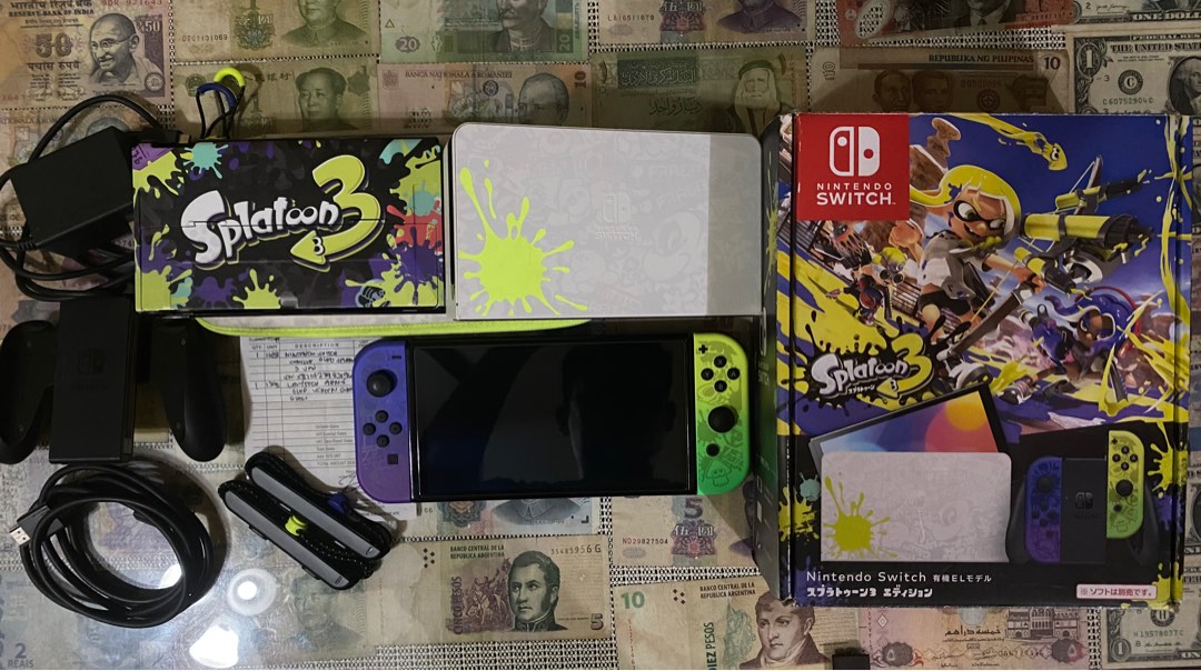 Nintendo Switch OLED ( Splatoon 3 Edition ), Video Gaming, Video Game ...