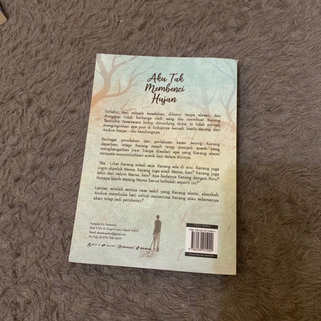 Novel Aku Tak Membenci Hujan by Sri Puji HartinI ORIGINAL, Buku & Alat ...