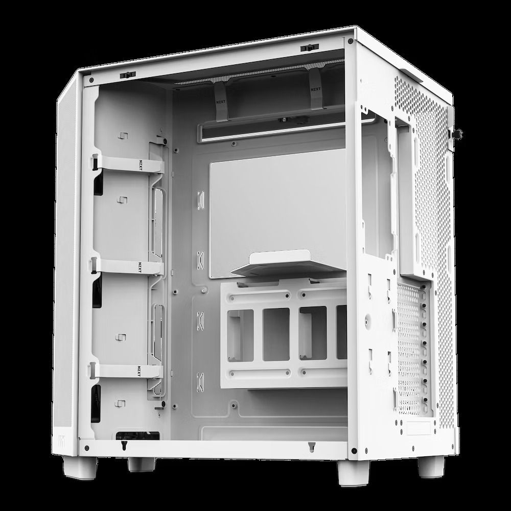 NZXT H6 Flow Black White PC Desktop Computer Case Chassis, Computers ...