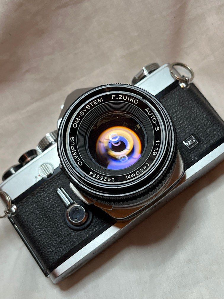 OLYMPUS OM1 & Lens (set), Photography, Cameras on Carousell