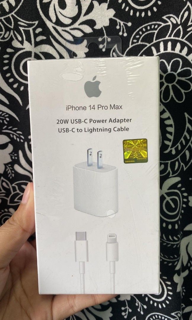 ORIGINAL IPHONE CHARGER 14 PRO MAX SET CABLE AND ADAPTER, Mobile Phones ...