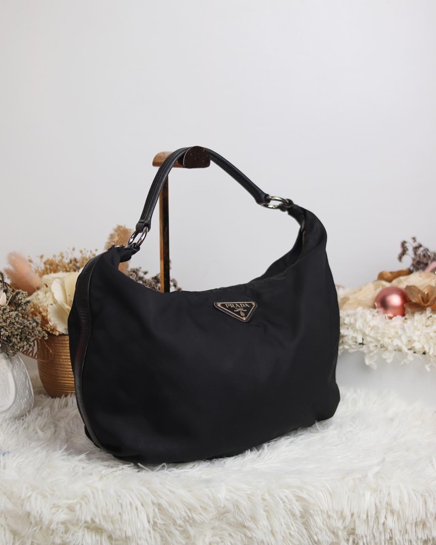 Original Prada Nylon Hobo Bag, Luxury, Bags & Wallets on Carousell