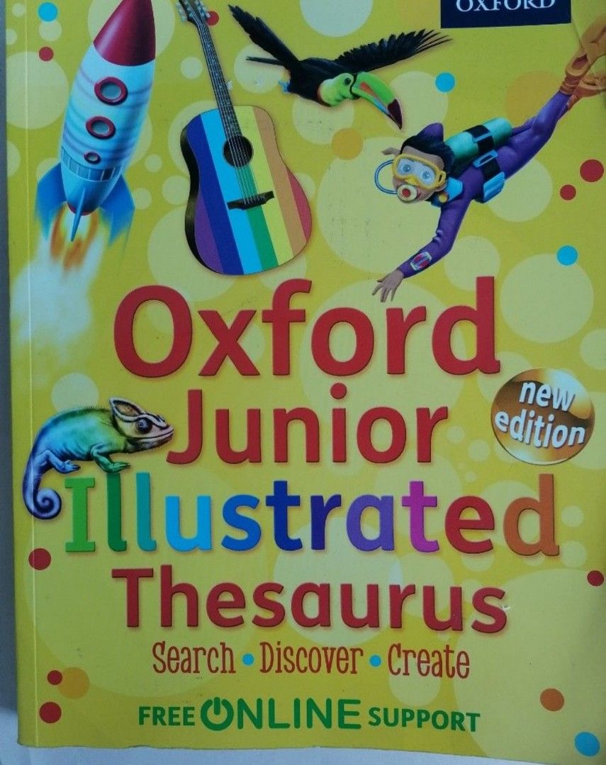 Oxford Junior Illustrated Thesaurus-- colourful cartoon illustration ...