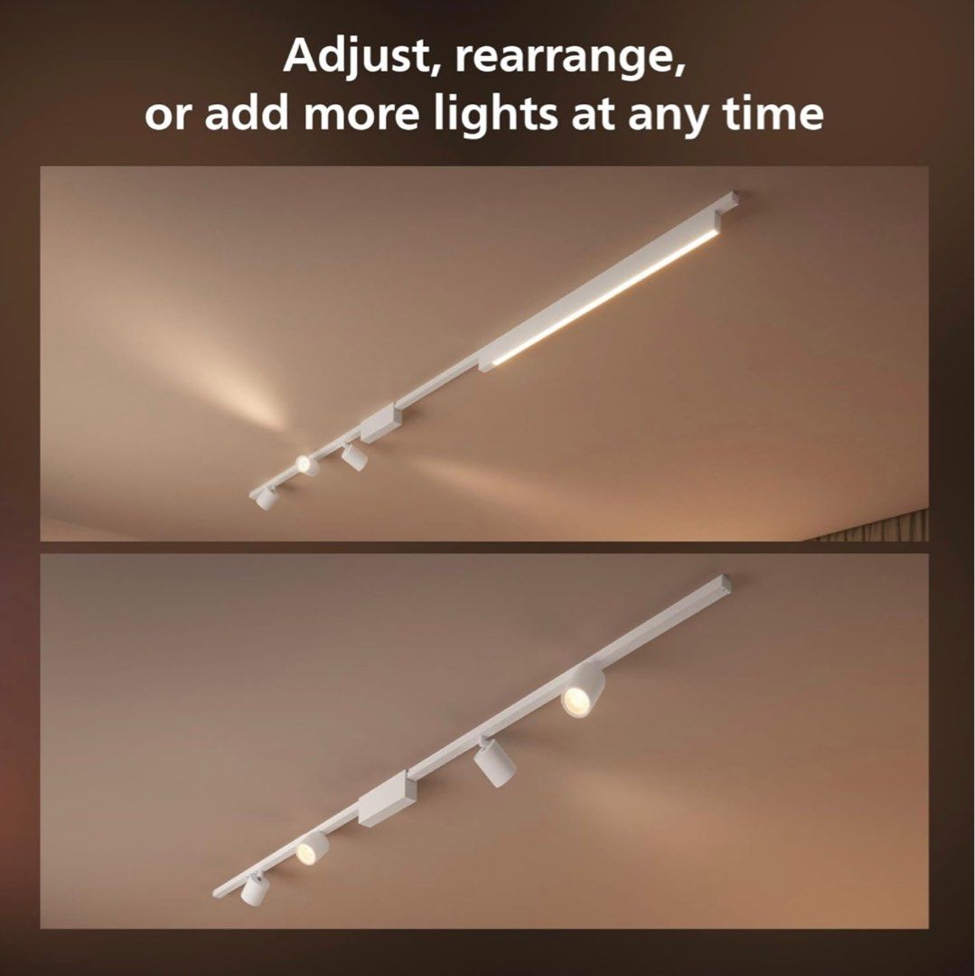 Philips Hue Perifo White and Colour Ambiance Smart LED Track Lighting ...