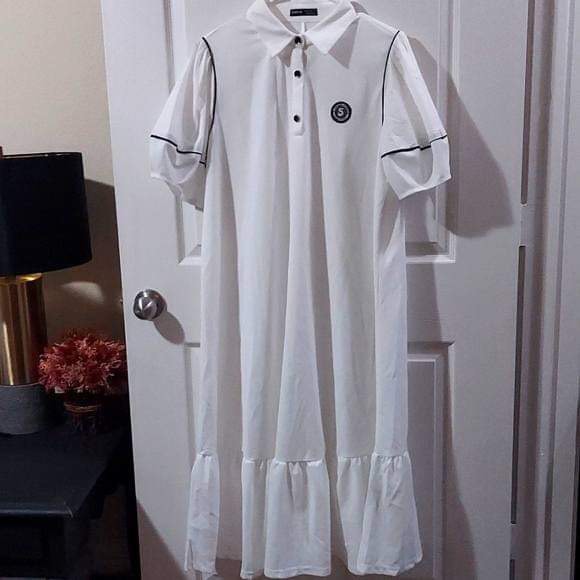 PLUS SIZE - SHEIN CURVE WHITE DRESS, Women's Fashion, Dresses & Sets ...