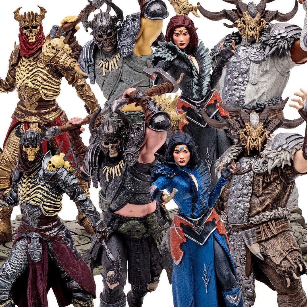 [PO] Mcfarlane Toys Diablo 4: Barbarian, Druid, Sorceress, Necromancer ...