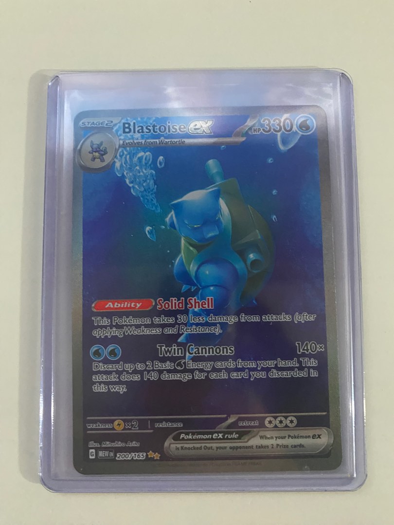 Pokemon cards - Blastoise ex SAR SV 151 Eng, Hobbies & Toys, Toys ...