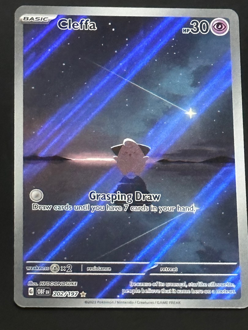 Pokemon Cleffa Full Art, Hobbies & Toys, Toys & Games on Carousell