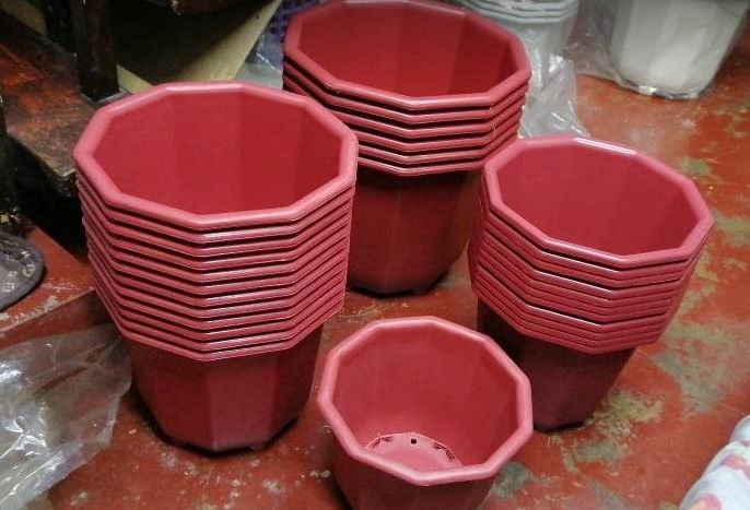 POLYGON/OCTAGON POTS - ALL SIZES, Furniture & Home Living, Gardening ...