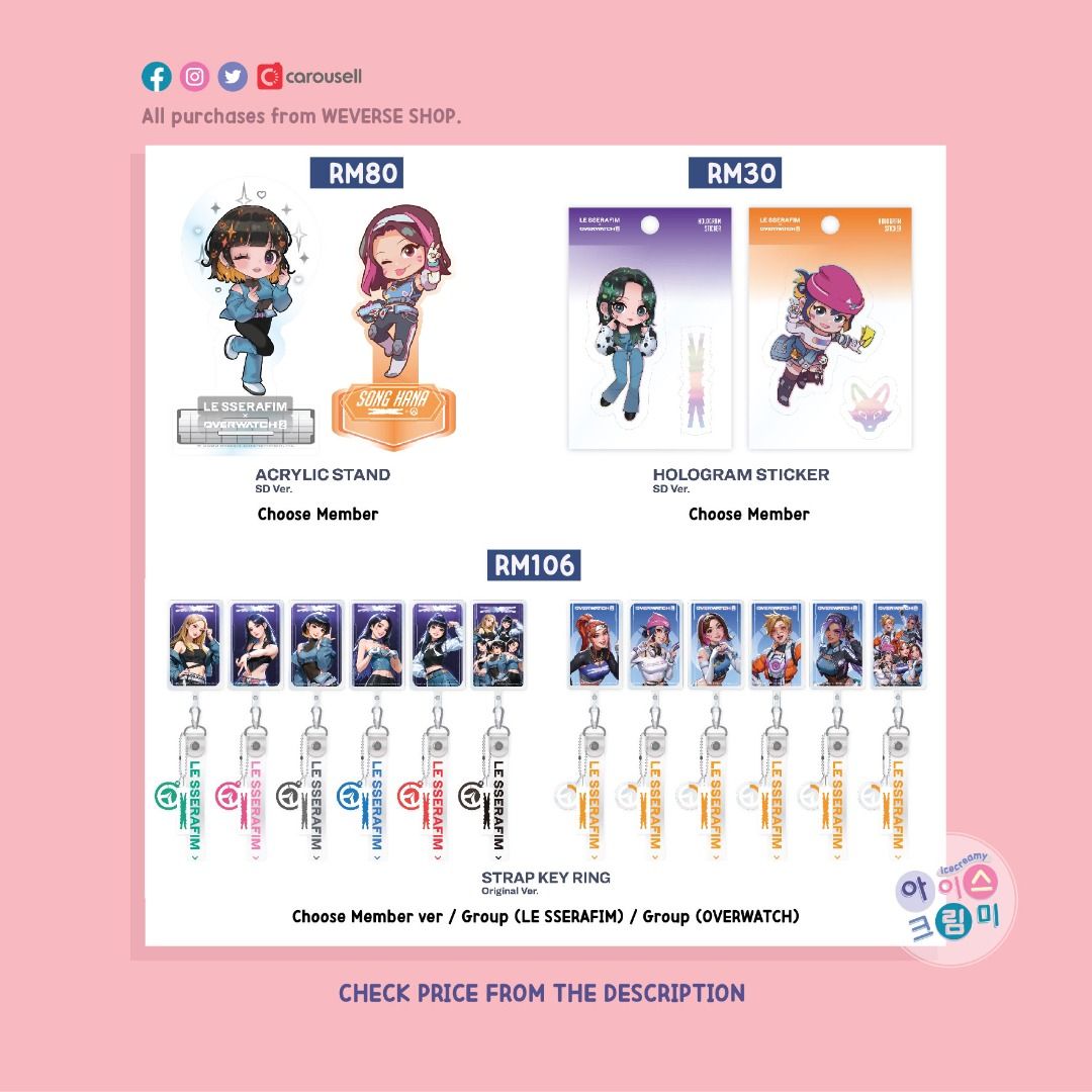 [PREORDER] LE SSERAFIM X OVERWATCH 2 Special Collection, Hobbies & Toys ...