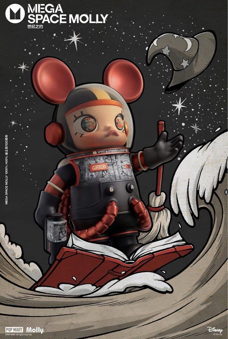 [Pre-Order] Pop Mart Mega Space Molly x Mickey Mouse 400% Disney 100th ...